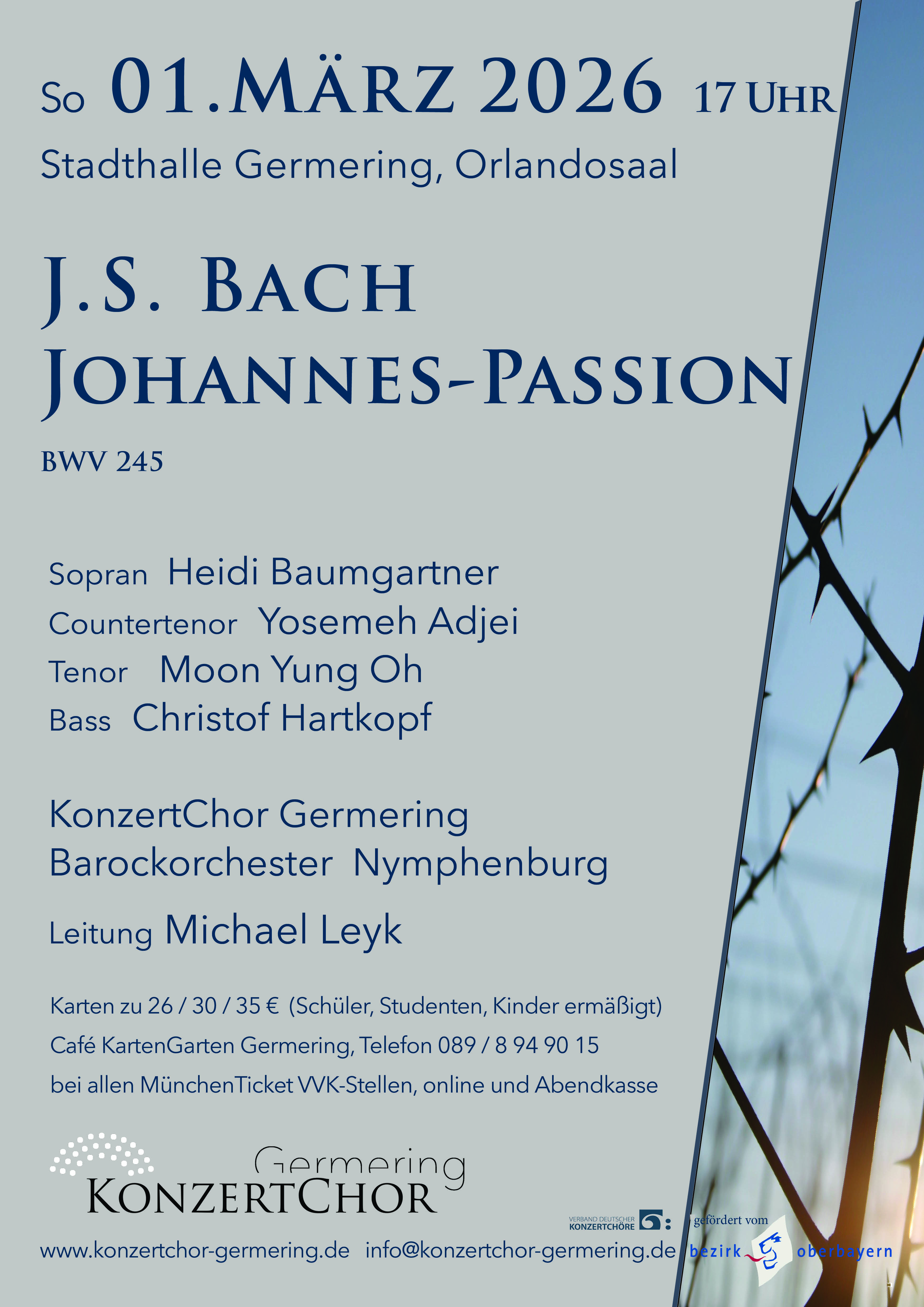 J.S.Bach: Johannes-Passion – Verband Deutscher KonzertChöre